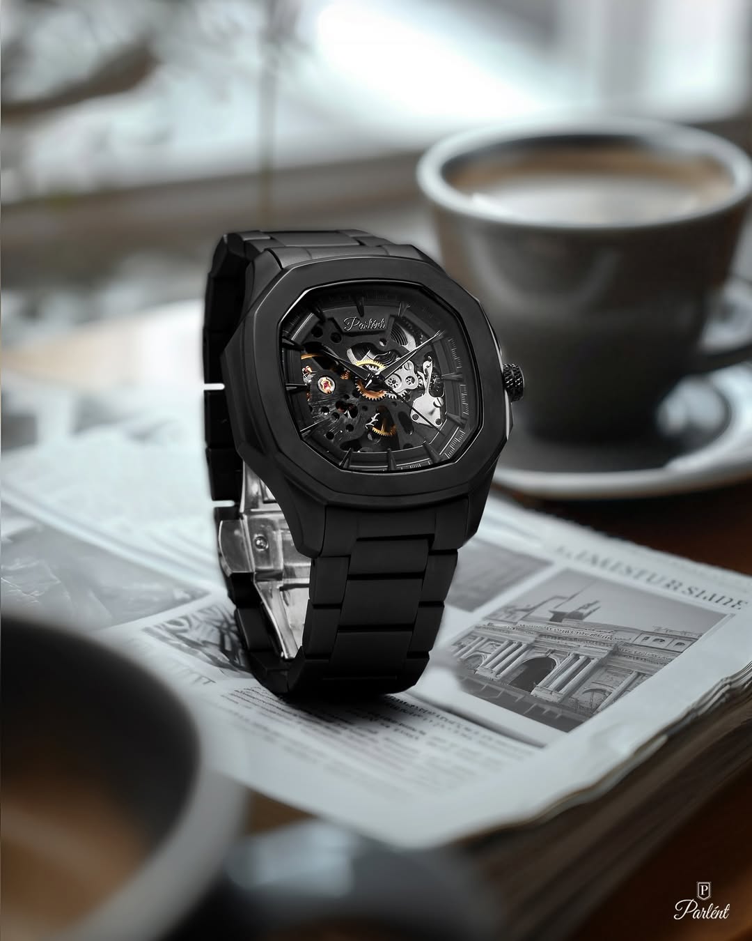 Parlent Gallant Phantom Steel - Men's Watch 42mm, Automatic Movement ...