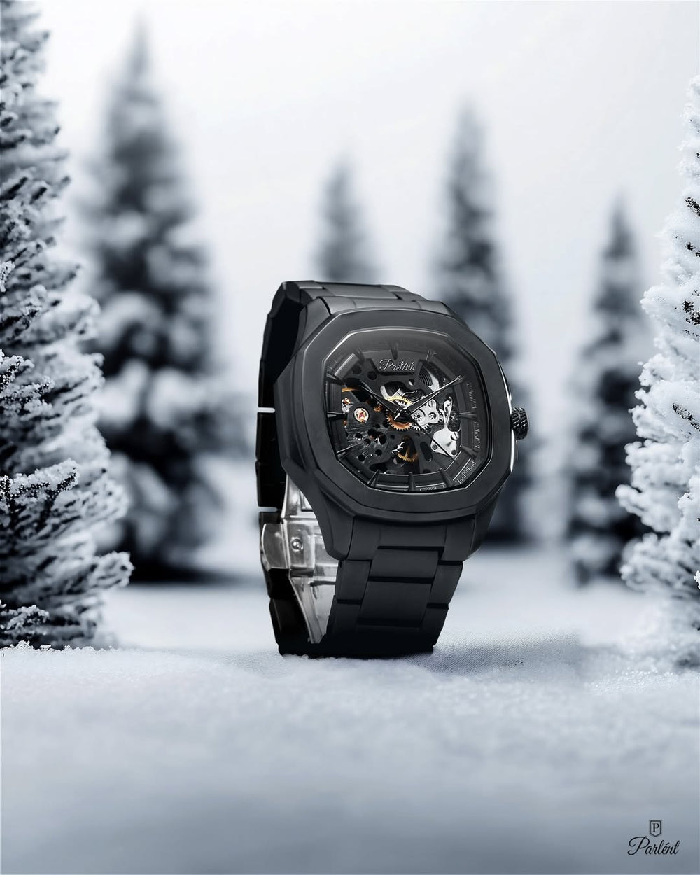 Parlent Gallant Phantom Steel - Men's Watch 42mm, Automatic Movement ...