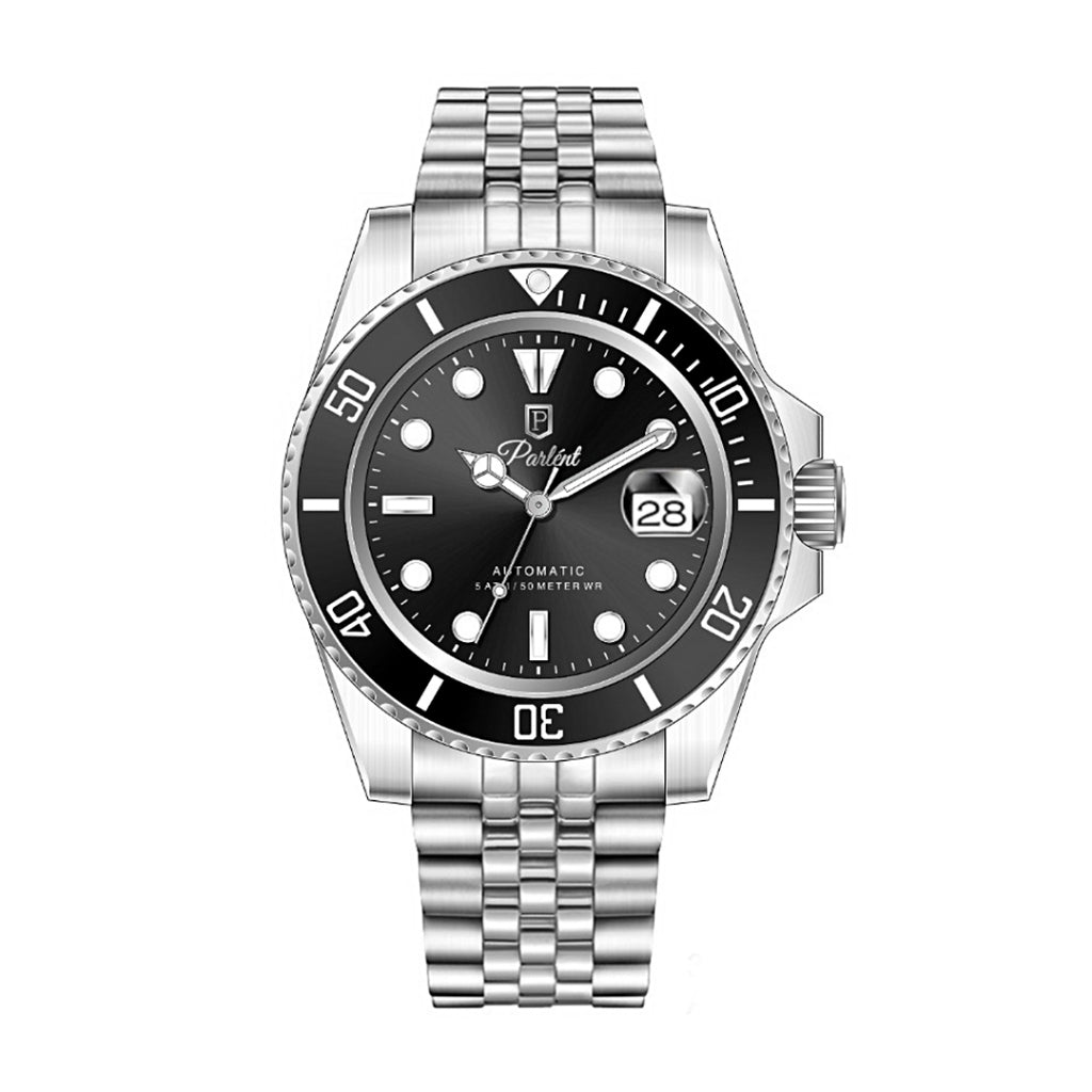 Parlent Crown - Men's Watch 42mm, Automatic Movement, Waterproof 5ATM ...